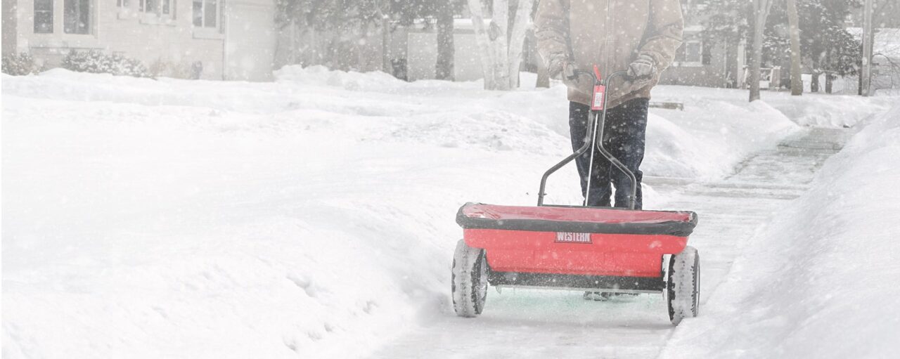 Walk-Behind Drop & Broadcast Salt Spreaders | WESTERN®