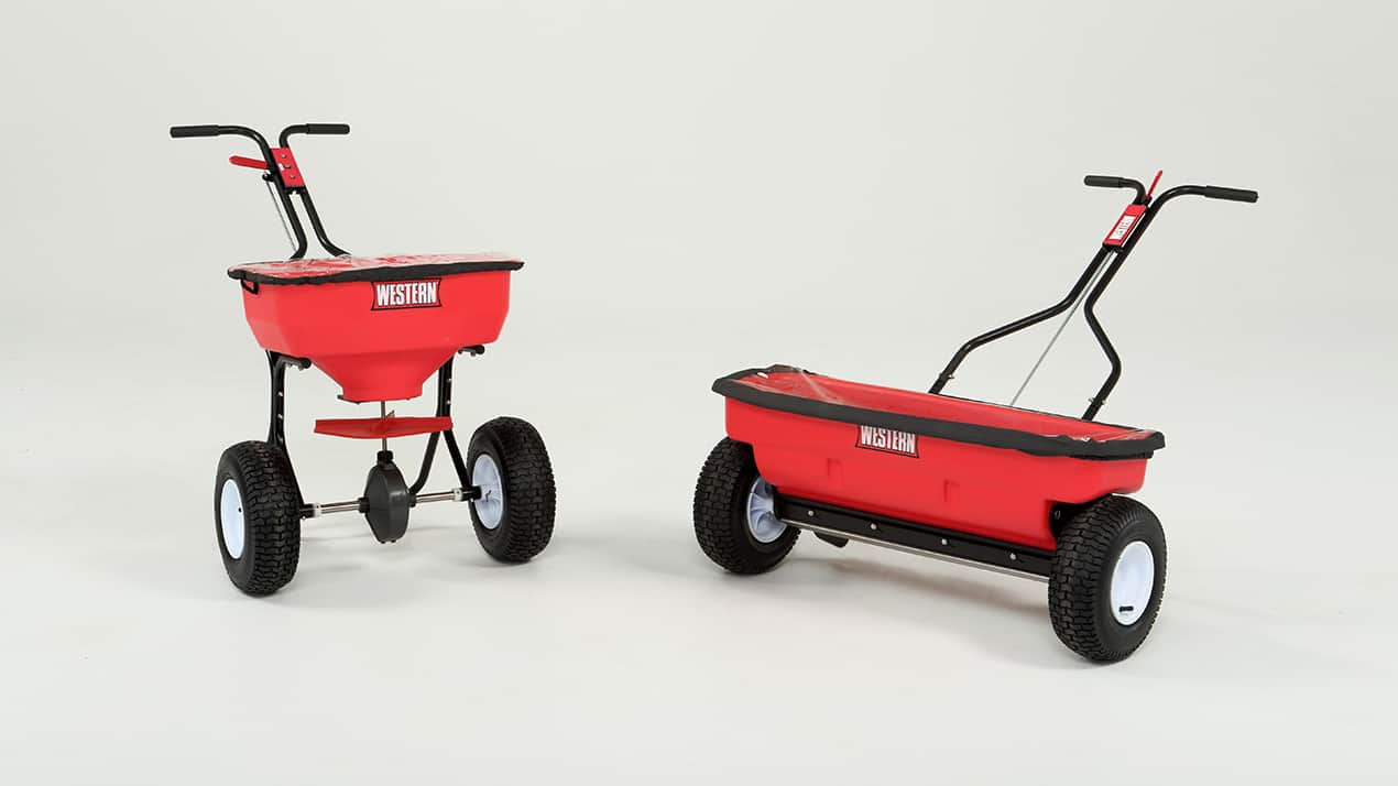 Walk-Behind Drop & Broadcast Salt Spreaders | WESTERN®